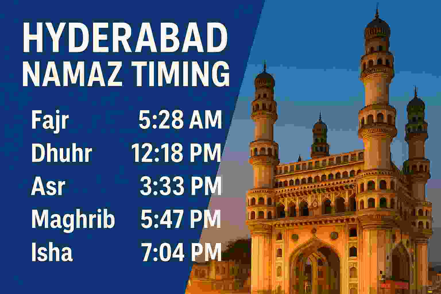 ⭐ Hyderabad Namaz Timing Today – A Fresh, Deeply Unique Guide (2026 ...
